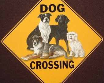 Dog Crossing Signs - Etsy