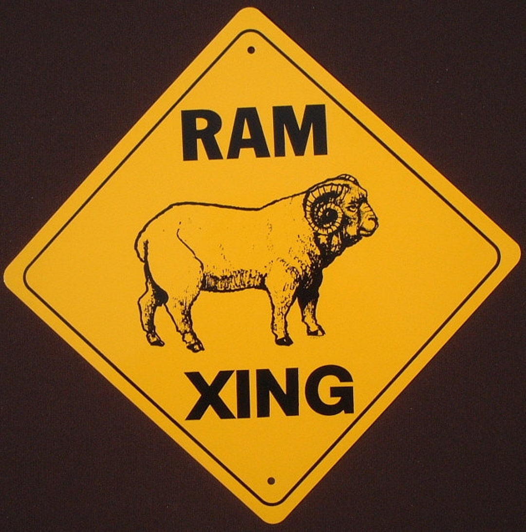 RAM XING SIGN Goats Decor Animals Signs Novelty Picture - Etsy