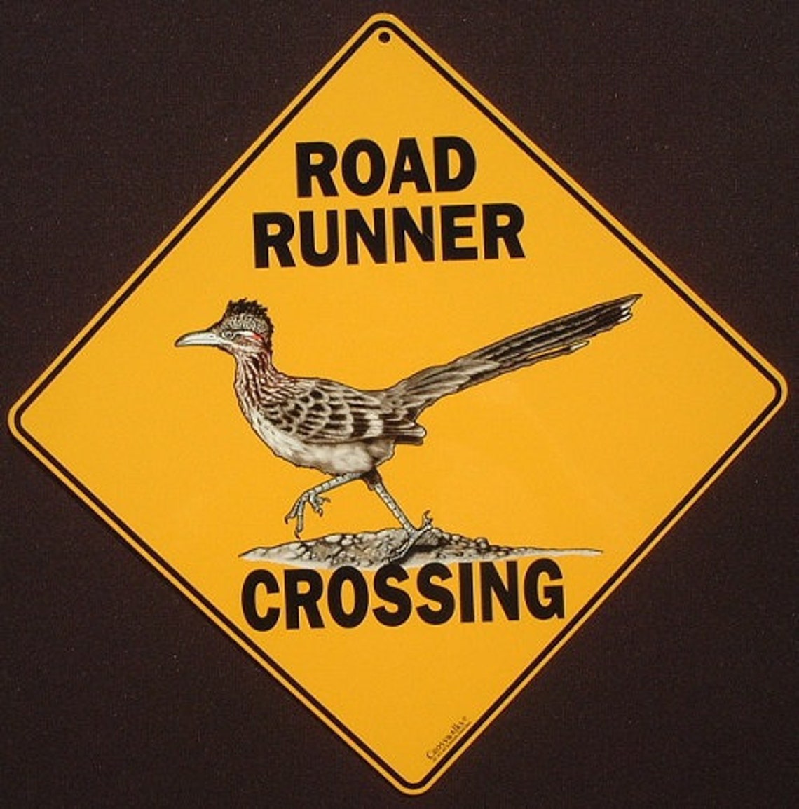 ROADRUNNER CROSSING Sign 16 1/2 by 16 1/2 New Decor Birds - Etsy