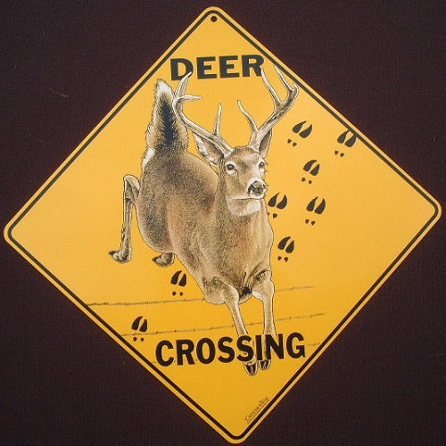 Printable Deer Crossing Sign
