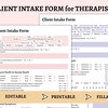 Mental Status Exam Cheat Sheet, Therapy Forms, Client Intake Form ...