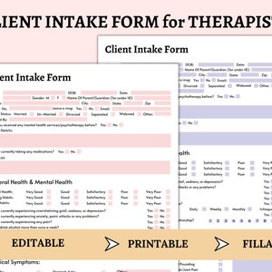 Mental Status Exam Cheat Sheet, Therapy Forms, Client Intake Form ...