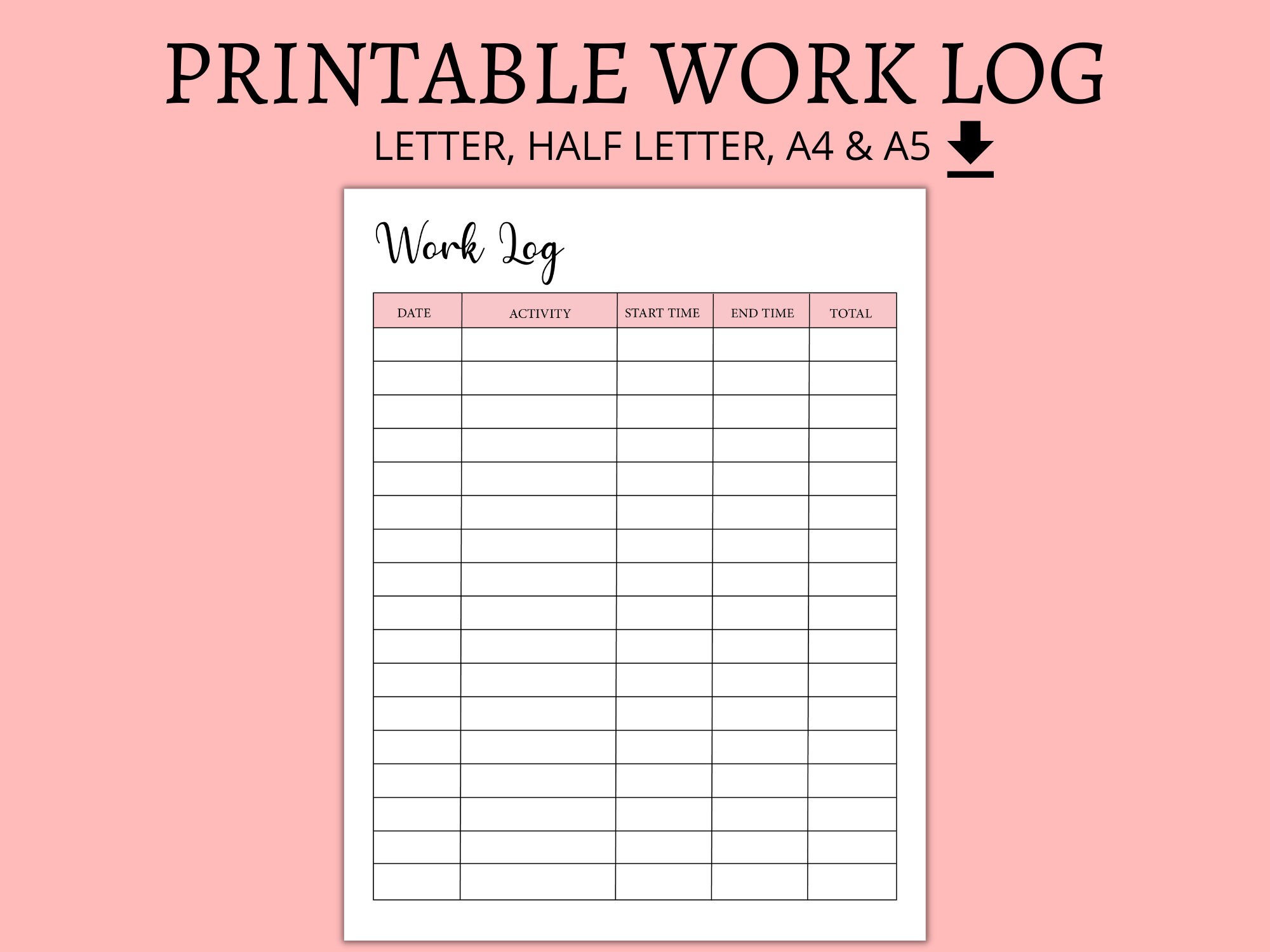 Work Log Printable Time Log Printable Time Tracker Work Etsy Portugal work-log-printable-time-log-printable-time-tracker-work-etsy-portugal