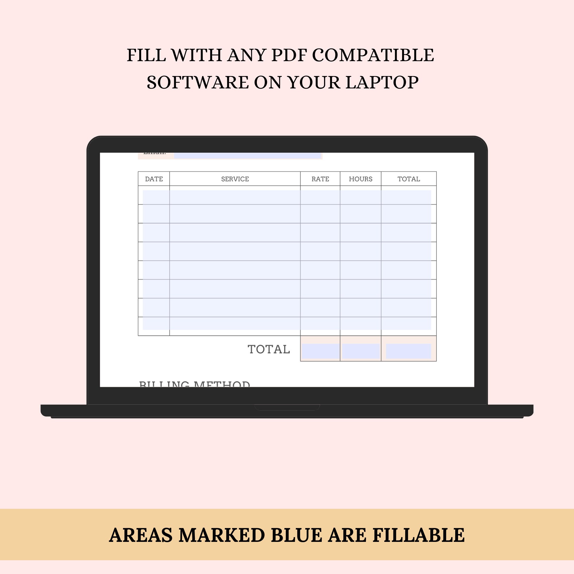 Editable Invoice Template Printable Invoice For Small Business Pdf