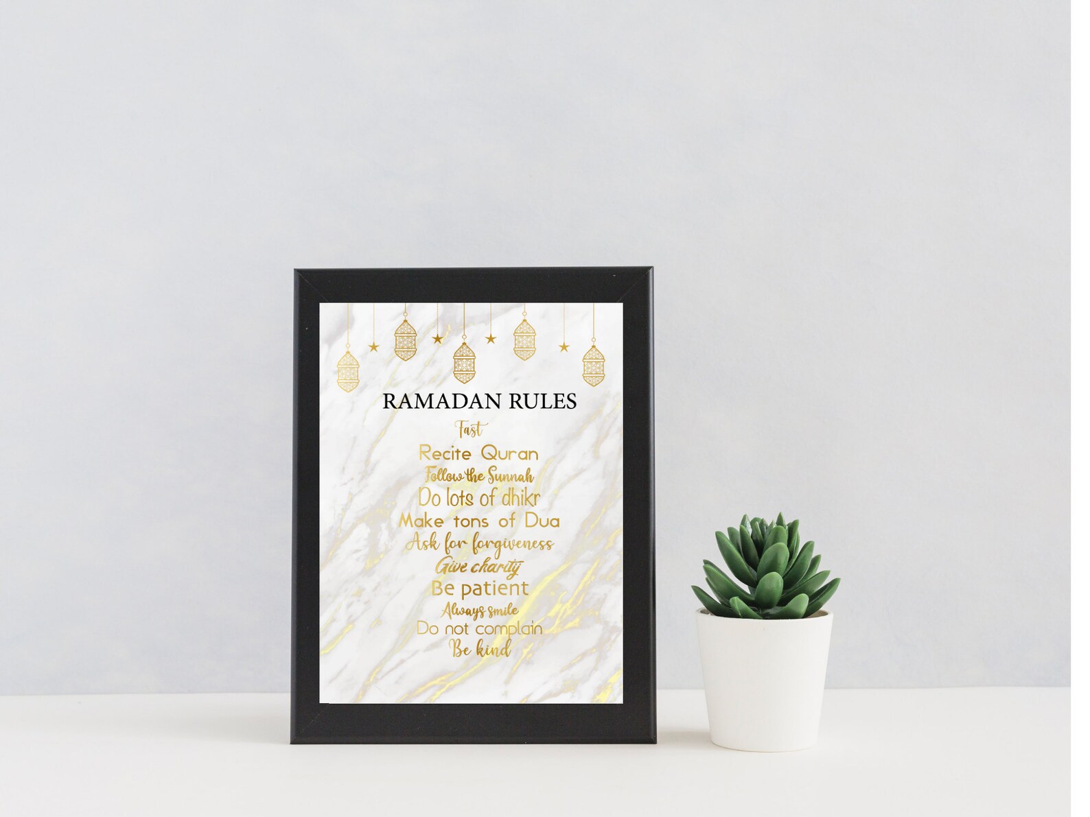 Ramadan Rules, Ramadan Decorations, Ramadan Decor, Ramadan Printable ...