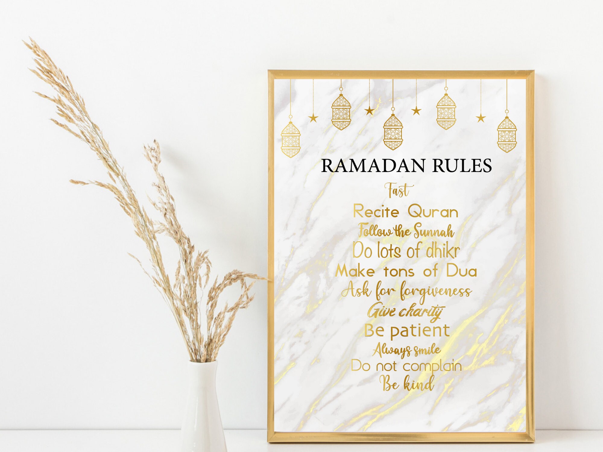 Ramadan Rules, Ramadan Decorations, Ramadan Decor, Ramadan Printable ...