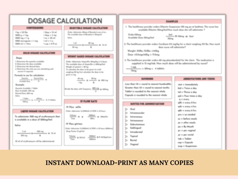 Dosage Calculation, Medication Dosage, Nursing Study Guide, Nurse Study ...