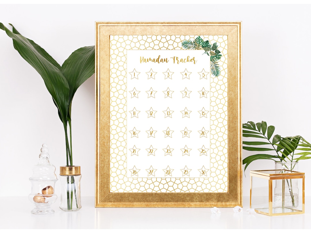 Ramadan Tracker, Ramadan Kalender, Ramadan/Eid Countdown, Ramadan DIY ...