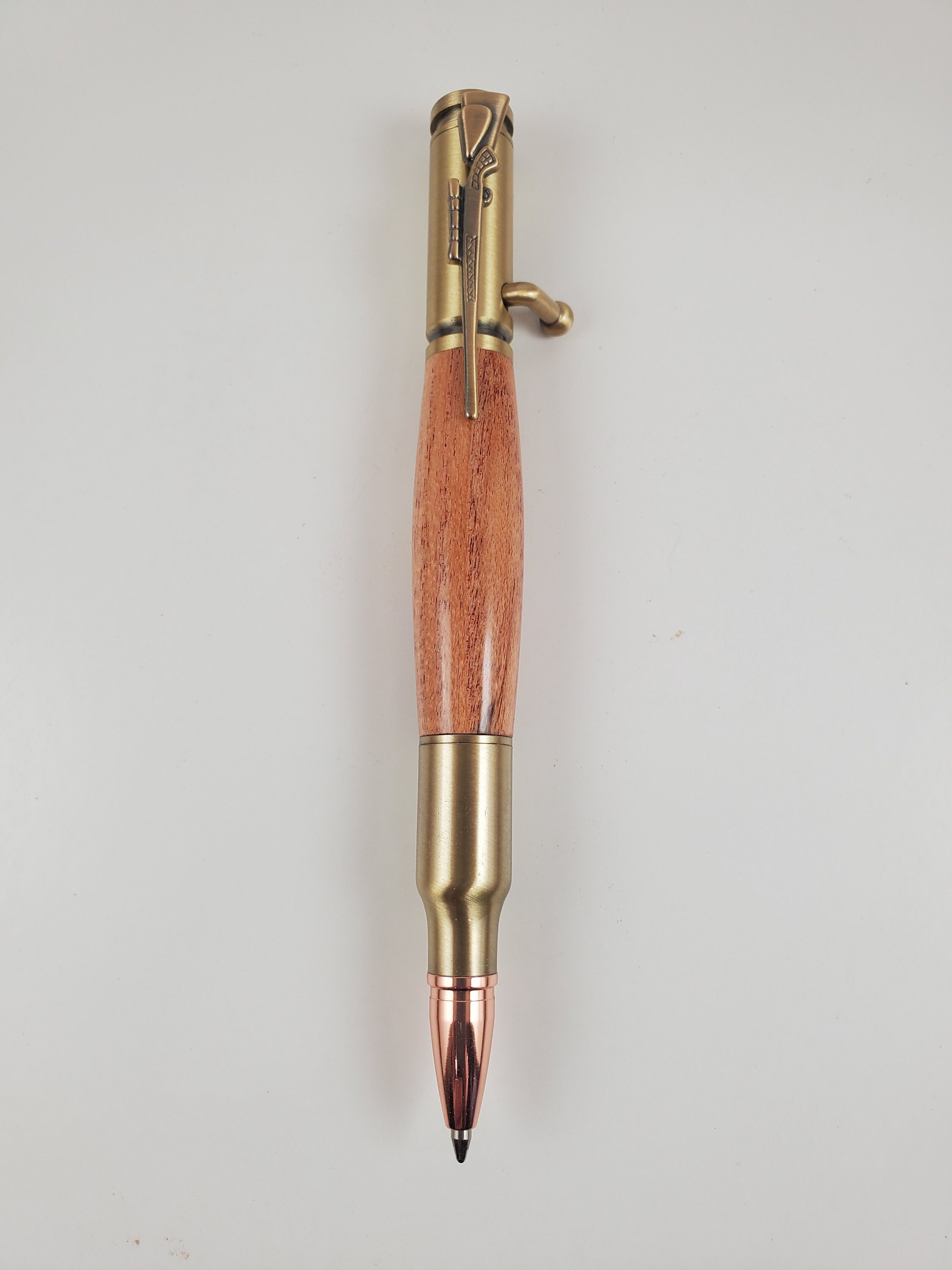 Personalized Bullet Shaped Pen, Engraved Name Wooden Stock, Bolt Action ...
