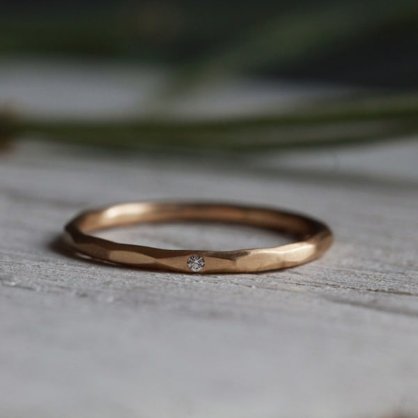 Faceted Wedding Ring - Etsy