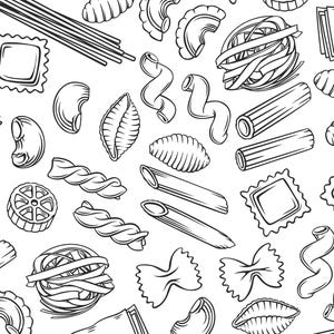 Pasta Pattern Printable Wall Art Set - Fun Kitchen Decor PDF - Etsy