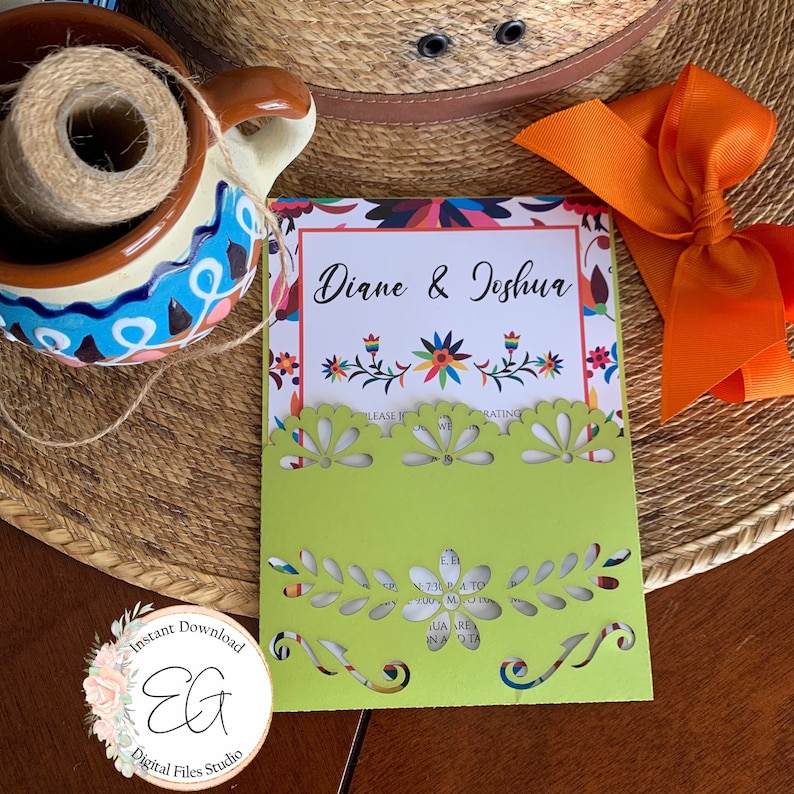 5x7 MEXICAN CARD TEMPLATE Svg Pdf Dxf Ai - Etsy