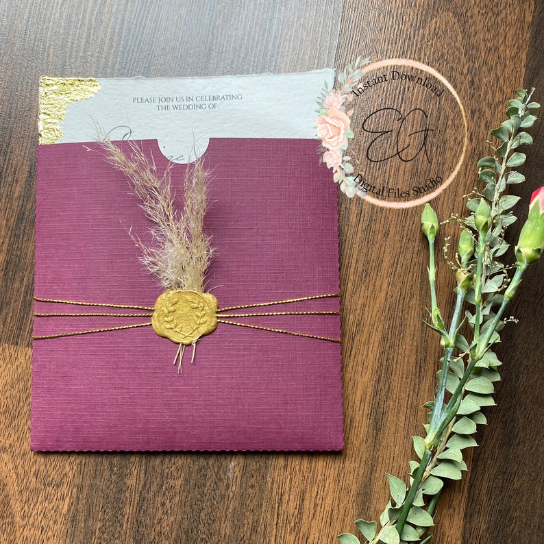 BASIC SLEEVE SVG for Invitations Compatible With Cricut - Etsy