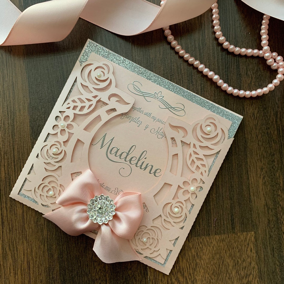 Horseshoe Cutting Invitation Template Ideal for Cutting on a - Etsy