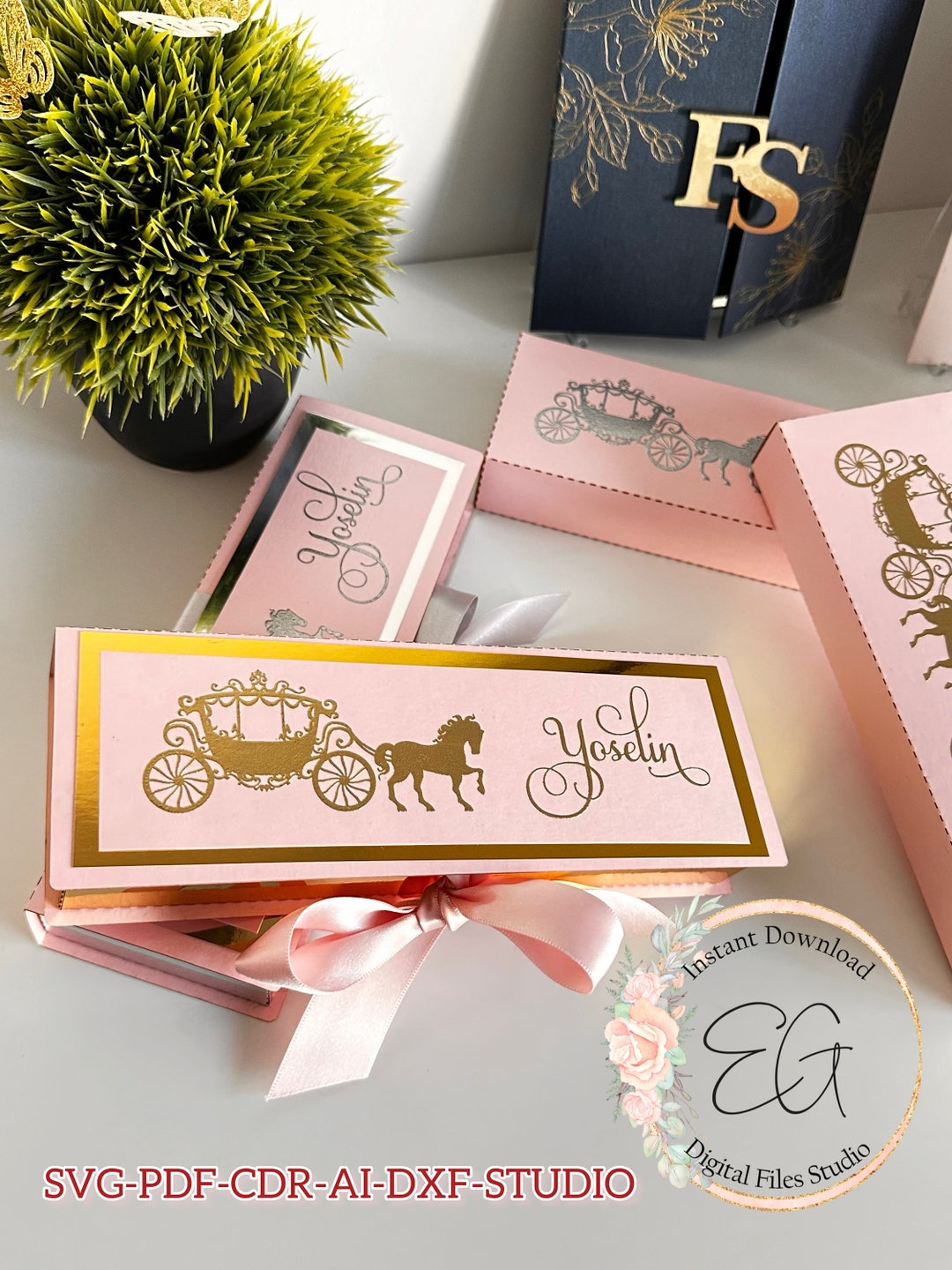 PARCHMENT BOX INVITATION, File to Make a Parchment Box, Compatible With ...