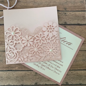 Wedding Card Pocket Template Laser Cut. Digital Download (svg, Eps, Dxf ...