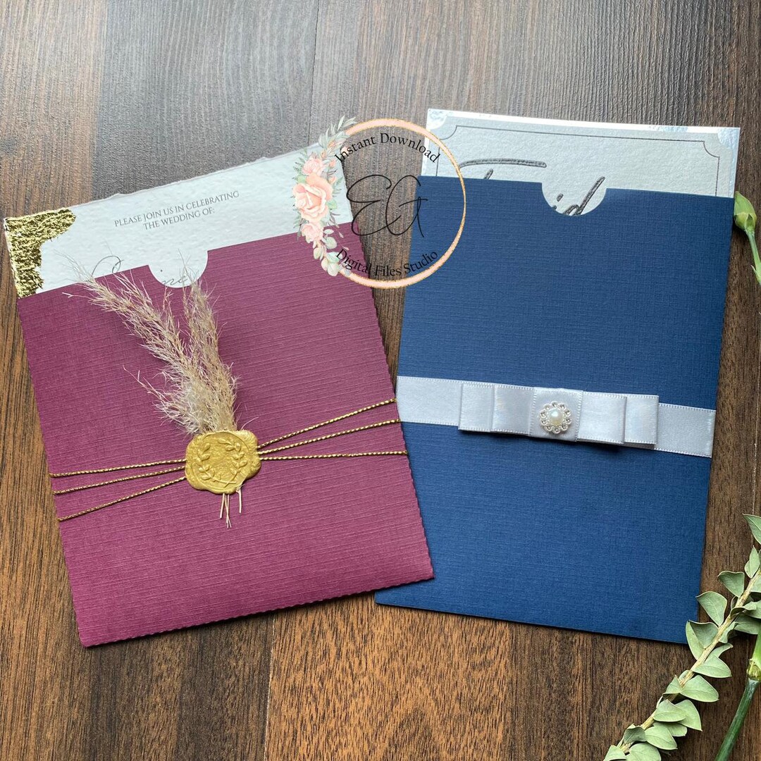 BASIC SLEEVE SVG for Invitations, Compatible With Cricut, Silhouette ...