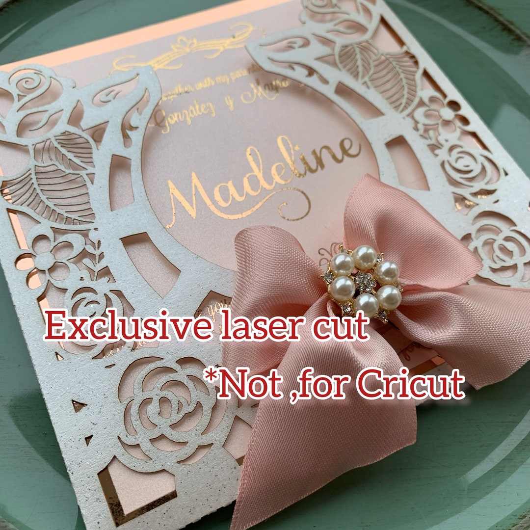 Laser Cut Invitation Template Horseshoe - Etsy