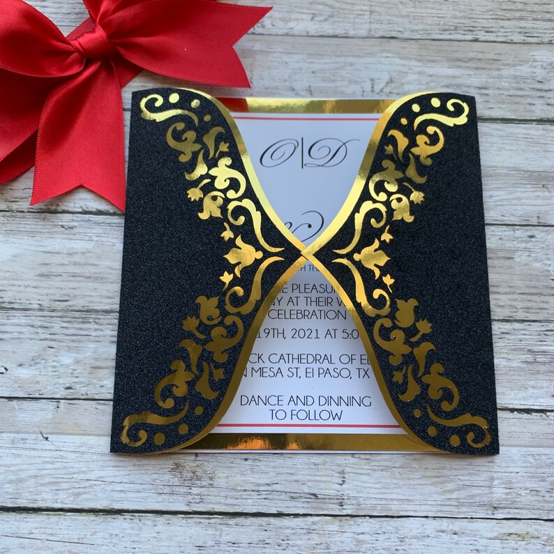 6x6 CARD TEMPLATE Mariachi/charro Design for Laser - Etsy