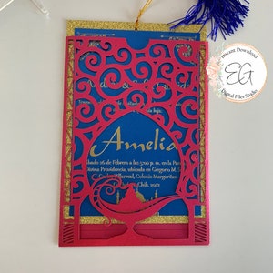 TEMPLATE of a LAMP CARD for Laser Cut. Svg, Cdr, Ai, Dxf, Pdf, Studio ...