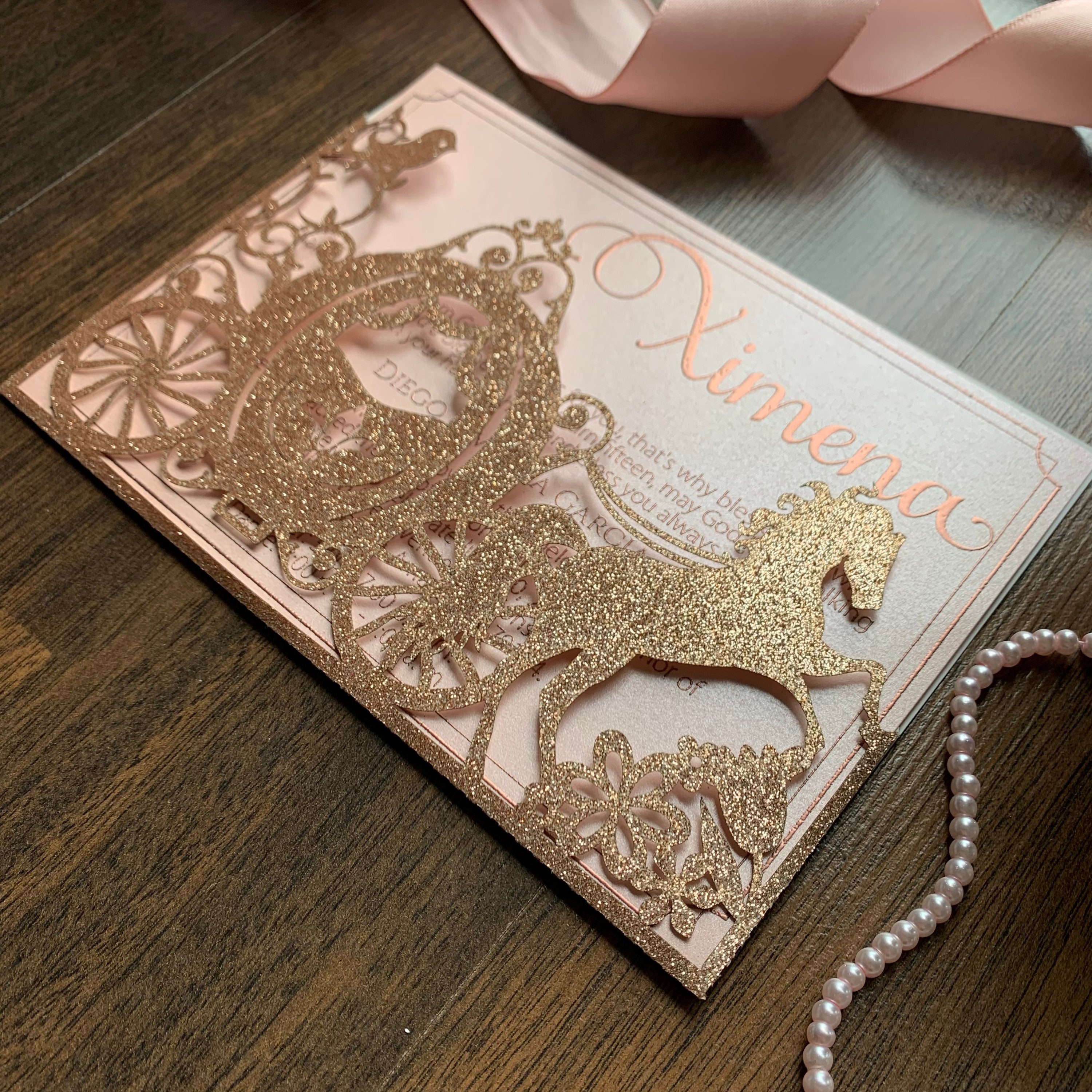 7” X 5” Carriage Card Template for Laser Cut. Svg, Cdr, Ai, Eps, Dxf ...