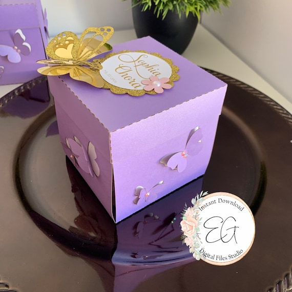 EXPLOSIVE BOX TEMPLATE for Make a Beautiful Invitation With a - Etsy