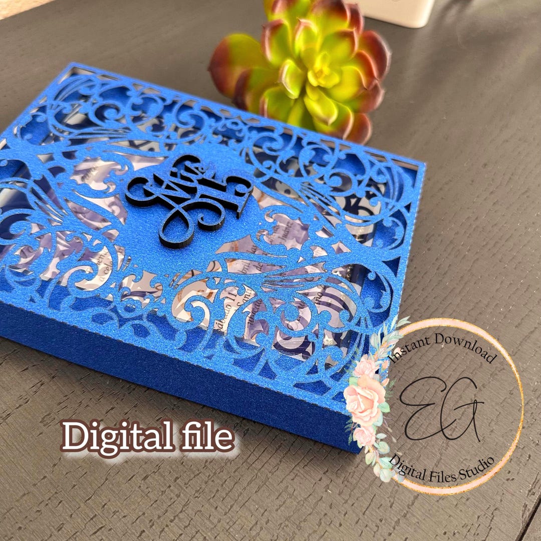 TEMPLATE for CUTTING a BOX, Compatible With Cricut, Silhouette Cameo ...