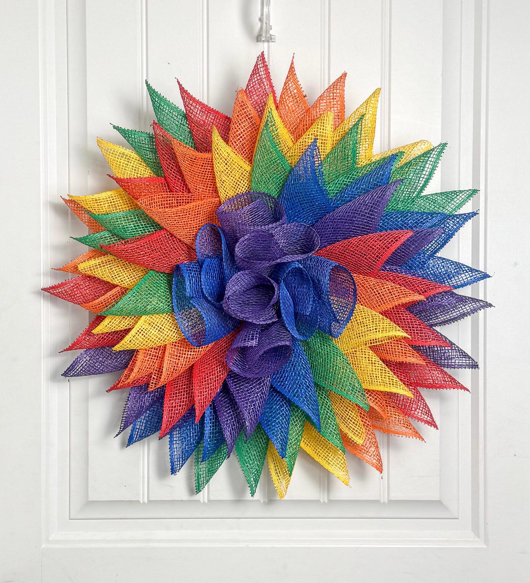 Rainbow Pride Front Door Wreath, Pride Door Decor, LGBTQ Wreath ...