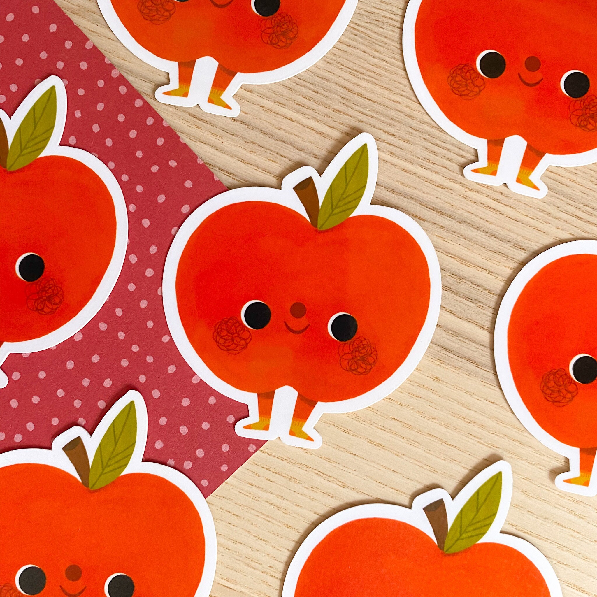 bullet journal journal sticker apple stickers planner sticker food ...