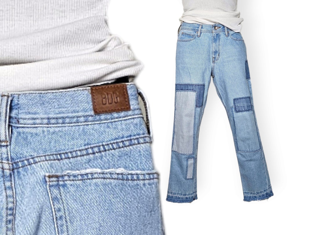 Womens Boho Patchwork Denim Boyfriend Jeans Size 29 Waist BGD Urban ...