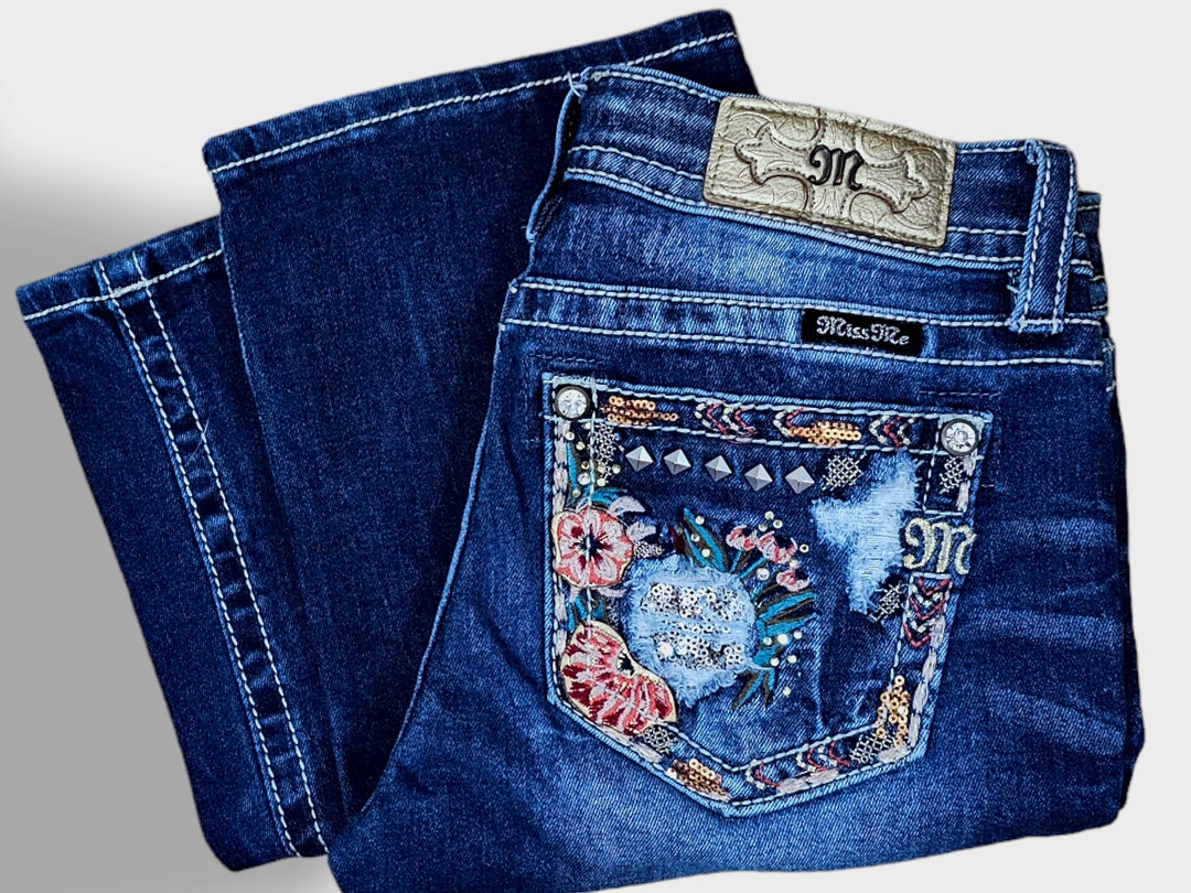 Low Rise Jeans Miss Me Size 27 Low Rise Chloe Boot Cut Style - Etsy