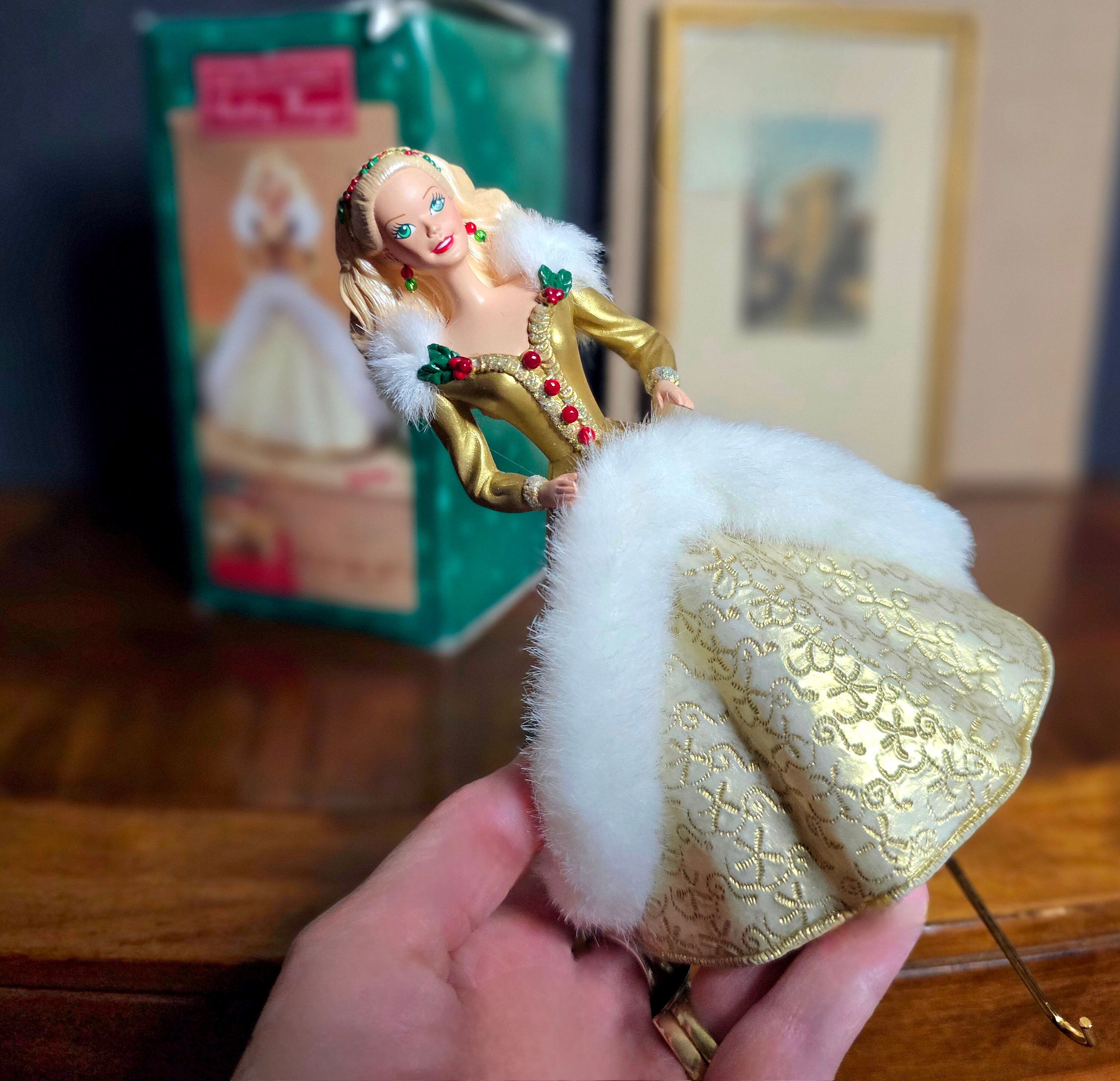 Vintage 1990s Barbie Stocking Hanger - Hallmark Shelf Sitter - Etsy