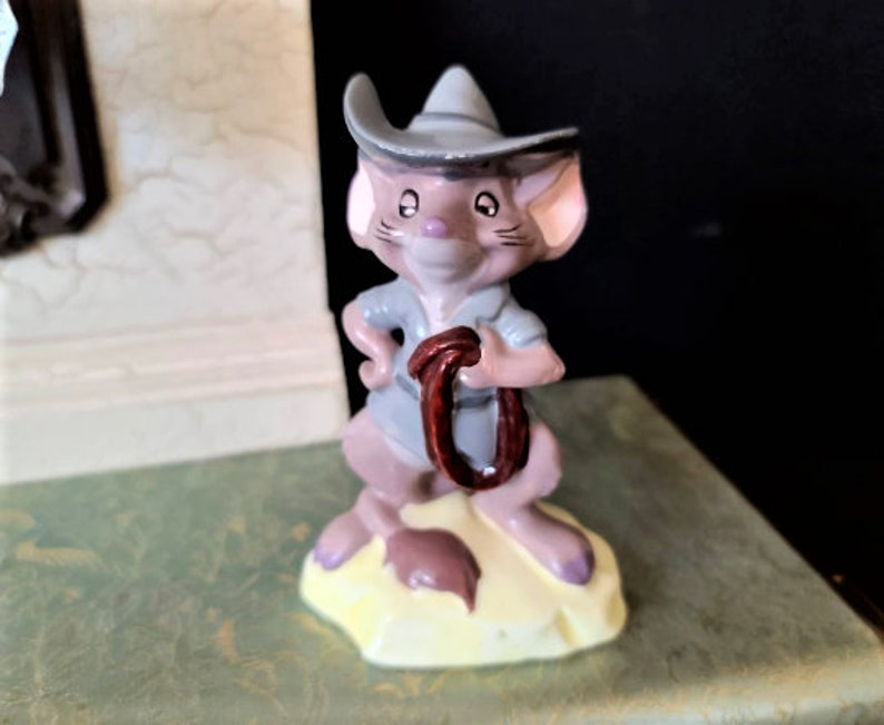 Jake the Rescuers Down Under Rare Vintage Disney Japan Porcelain Mouse ...