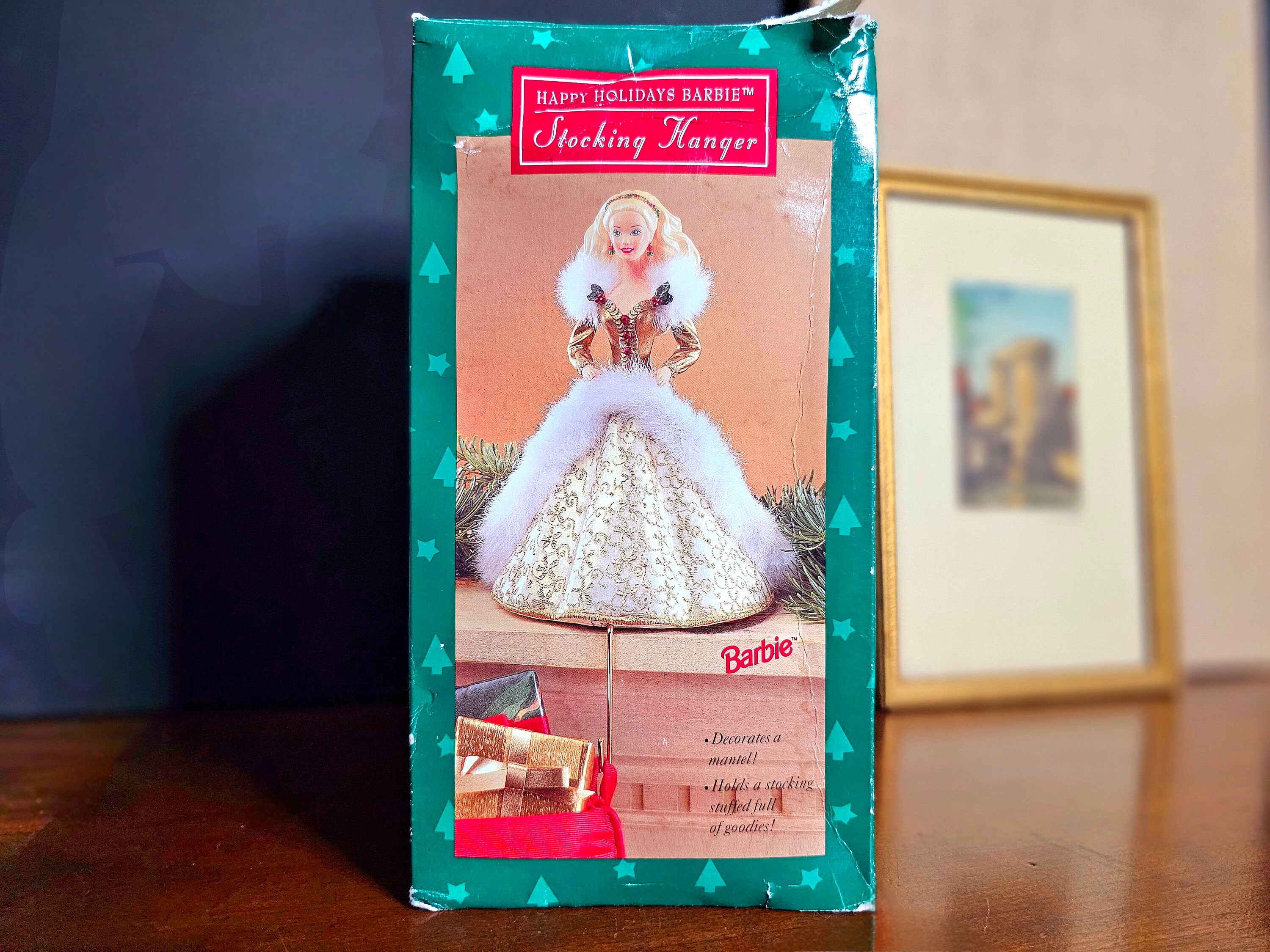 Vintage 1990s Barbie Stocking Hanger - Hallmark Shelf Sitter - Etsy