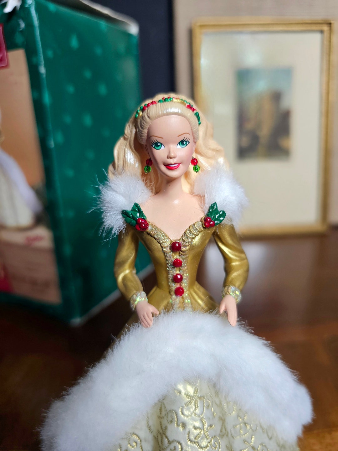 Vintage 1990s Barbie Stocking Hanger - Hallmark Shelf Sitter - Etsy