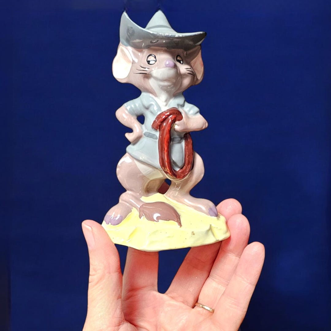 Jake the Rescuers Down Under Rare Vintage Disney Japan Porcelain Mouse ...