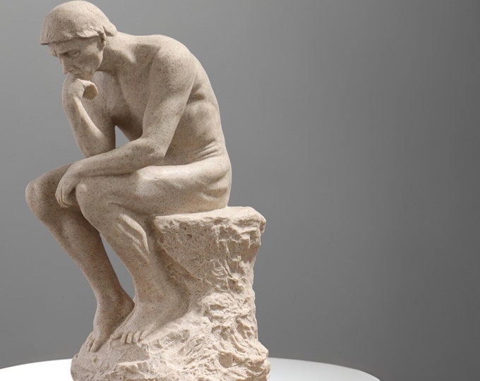 Statue Thinker Auguste Rodin, Sculpture, Thinker Man Figurine, Minimal ...