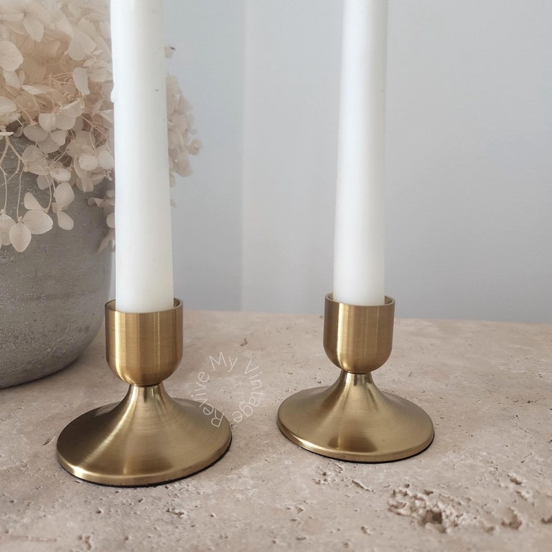 Gold Candlesticks - Etsy