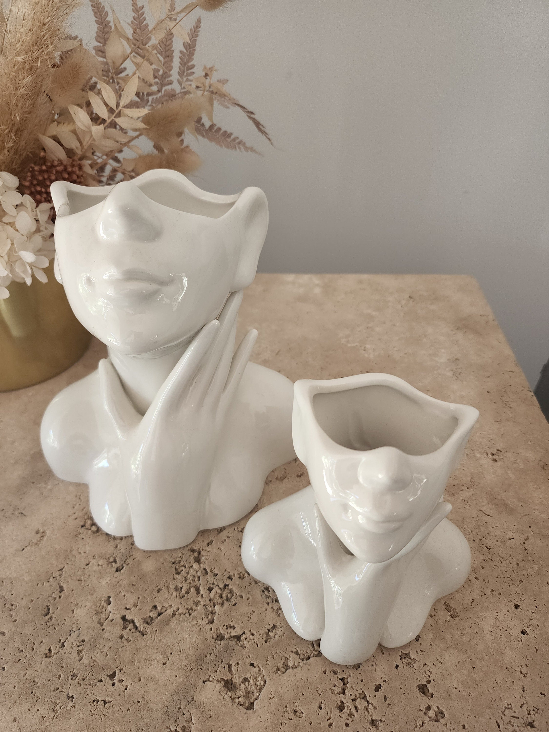 Female Vase, Ceramic Vase, Art Deco, Minimal Vase, Home Decor, Gift ...