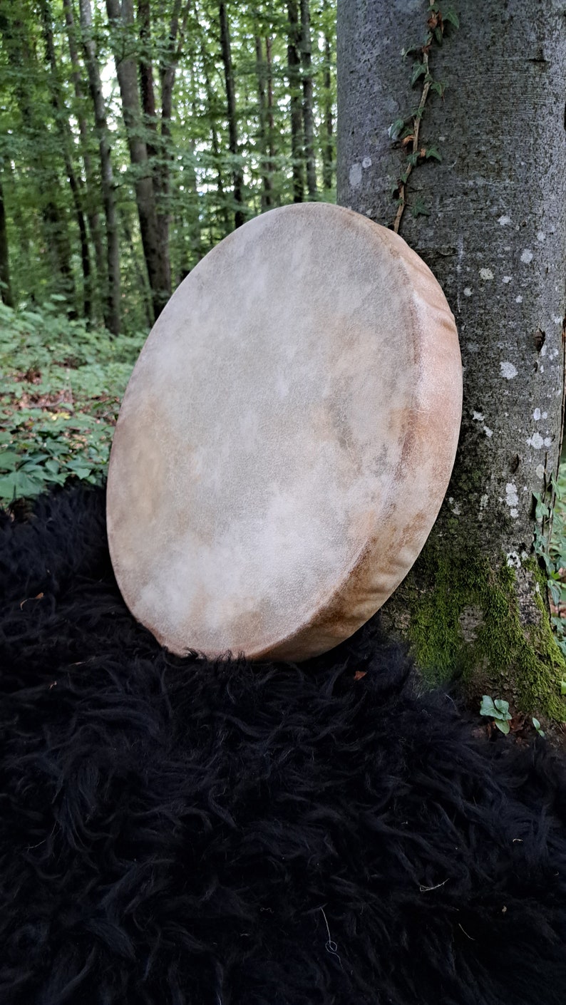 Handcrafted 48 Cm, Shaman Drum, Buffalo Rawhide & Drum Stick - Etsy