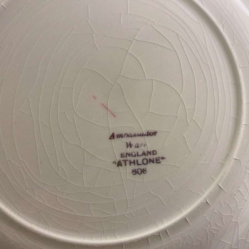 Vintage Ambassador Ware England Athlone Pattern # 606, Made in England ...