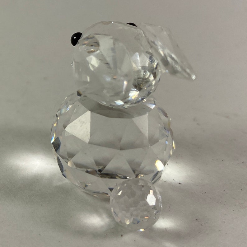 Swarovski Crystal Mini Figurine Rabbit / Bunny Black Eyes 3cms Tall - Etsy
