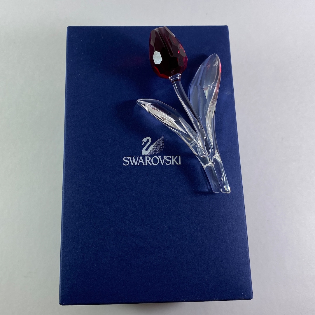 Swarovski Crystal Red Tulip 3.5 " Inches Renewal Gift Valentine Gift - Etsy