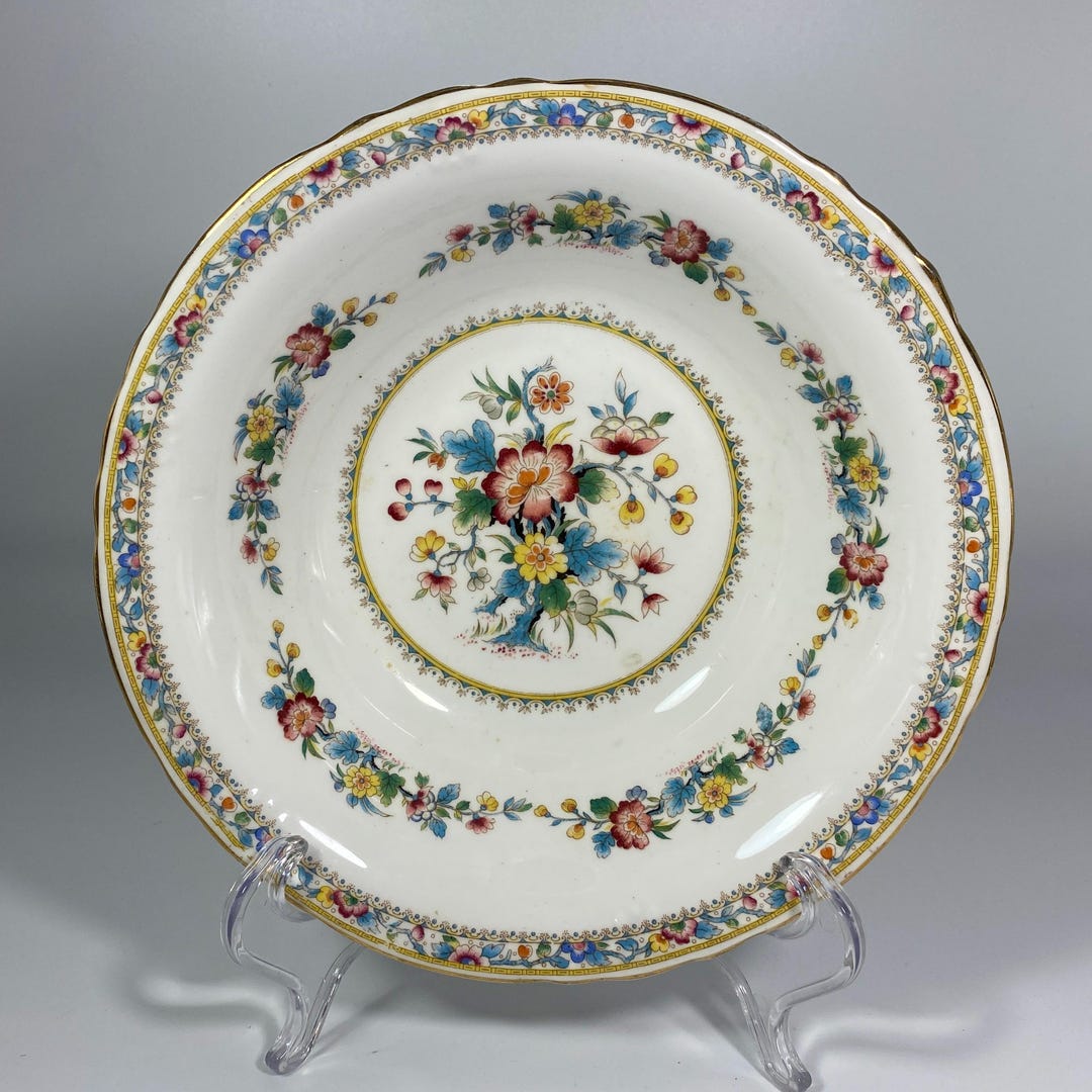 RARE !! Foley Ming Rose Fine Bone China 8 1/4” Serving Bowl - Etsy