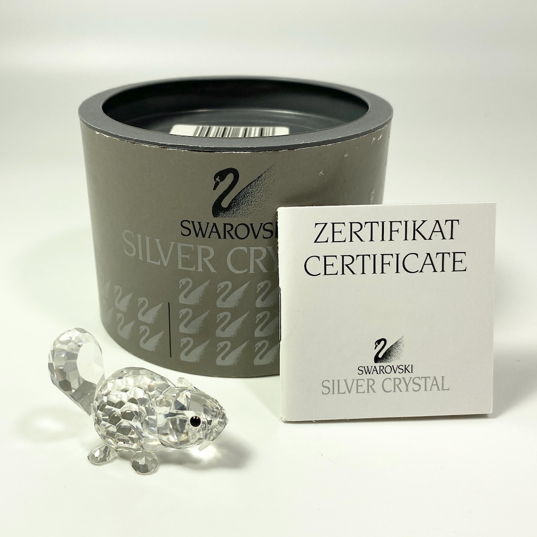 Swarovski Silver Crystal Standing Beaver 7616 NR 000 003 With Original ...