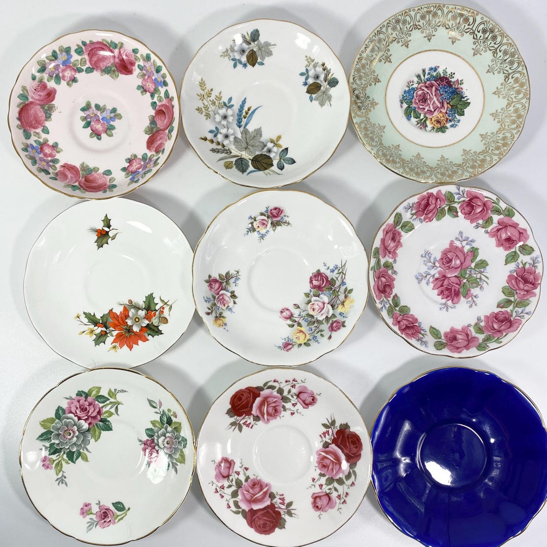 Vintage Saucers From Queen Anne, Sadler, Regency & Royal Castle Pick ...