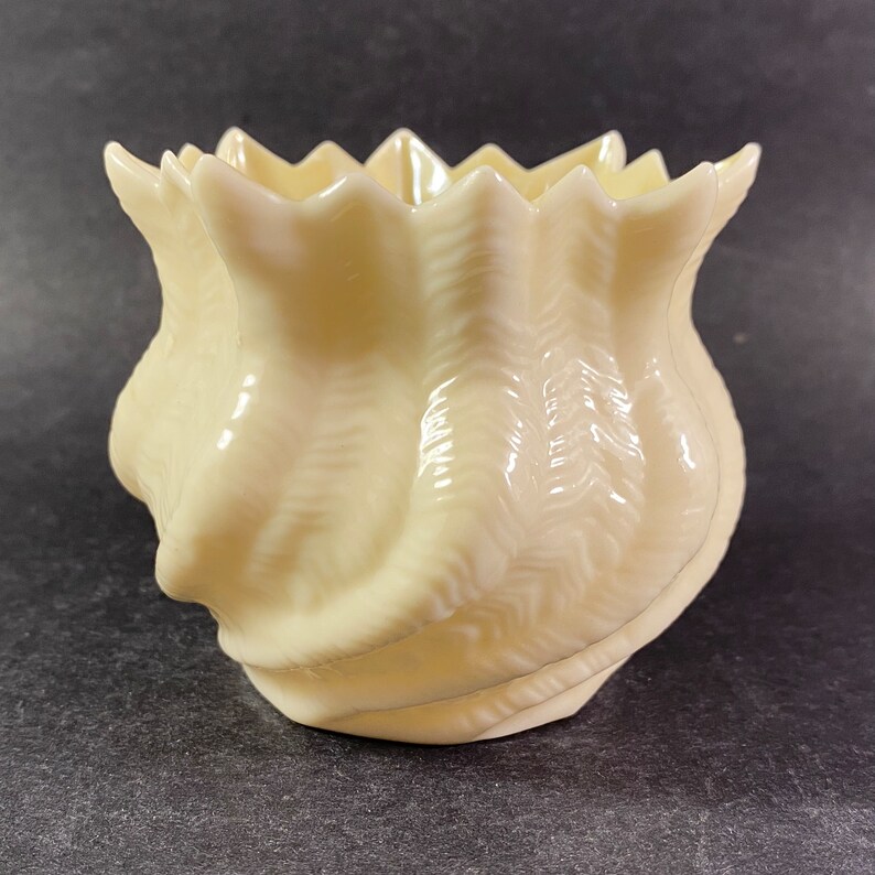 Irish Belleek Classic Neptune Twisted Shell Vase. - Etsy