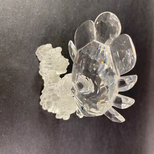 Swarovski Crystal Butterfly Fish Figurine Clear on Reef With Display ...