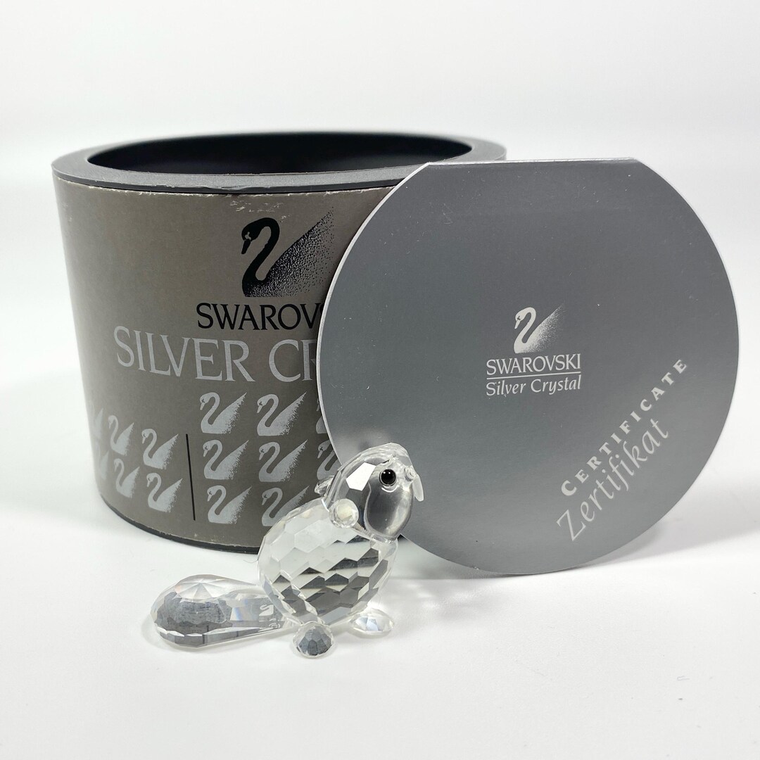 Swarovski Baby Beaver Standing Crystal Figurine 164638 Austria W/ Orig ...