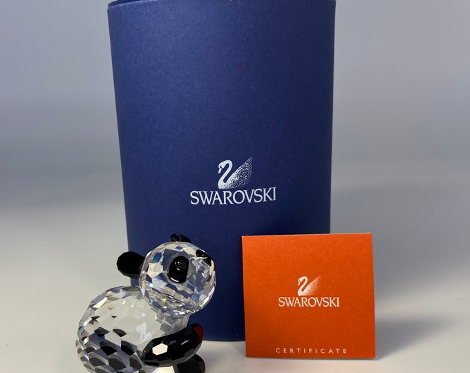Swarovski Crystal Mother Panda Bear Large 181080 Box COA - Etsy